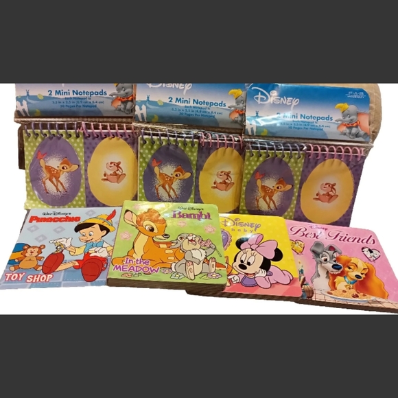 Disney | Toys | Disney Kids Mini Book Lot Bambi Pinocchio Best Friends ...